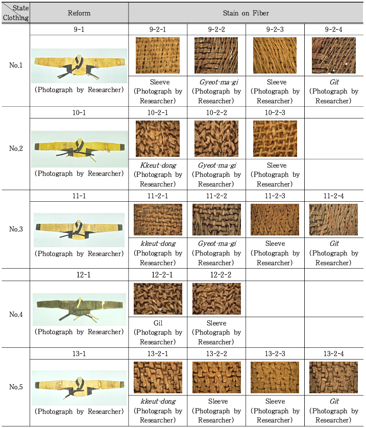 제천출토 청송심씨 출토유물의 보존처리(2015) - KHS DH wiki