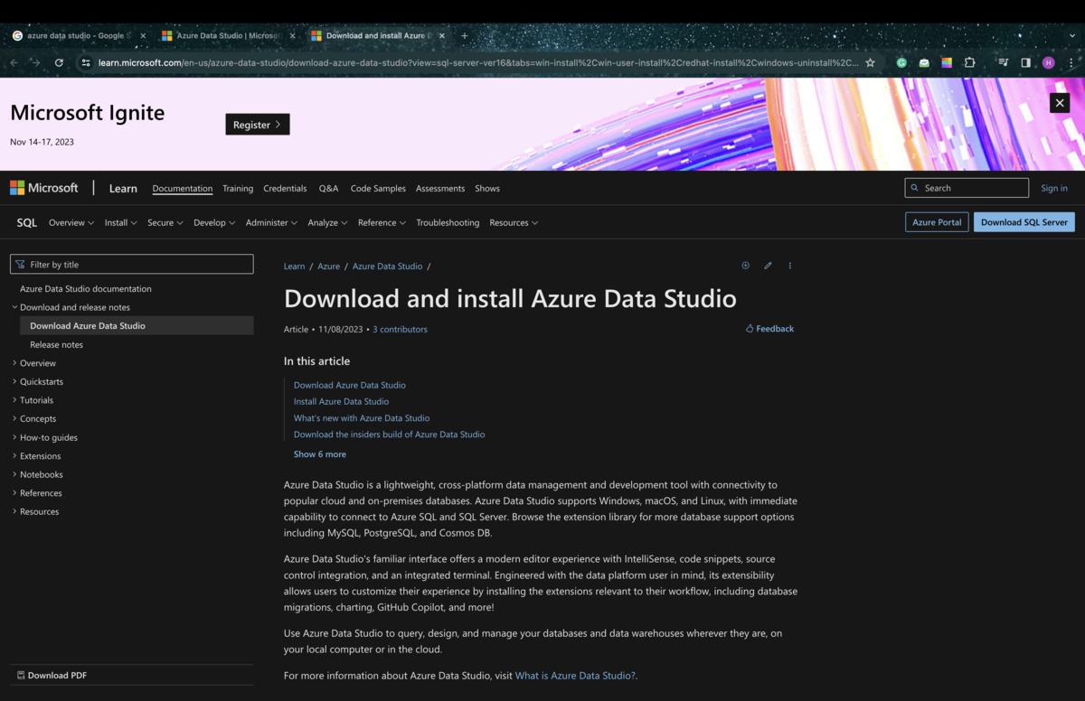 How to install SQL Sever Management Studio on Mac with M2 - KHS_DH_wiki